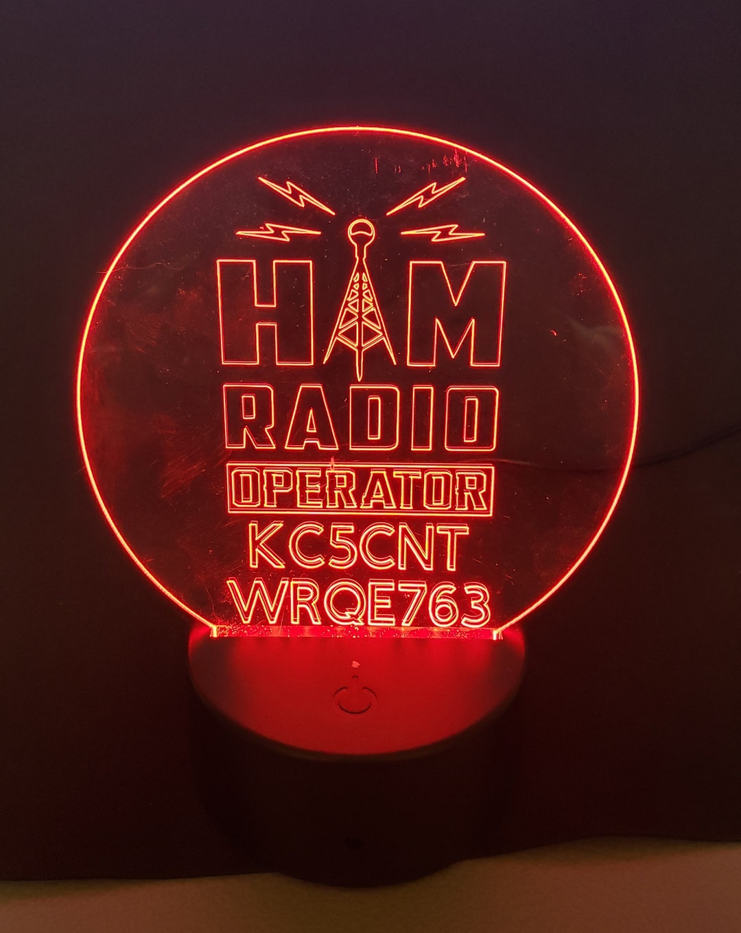 Ham Radio, Gmrs, CB Callsign, LED Light, Personalized Ham Call Sign LED ...