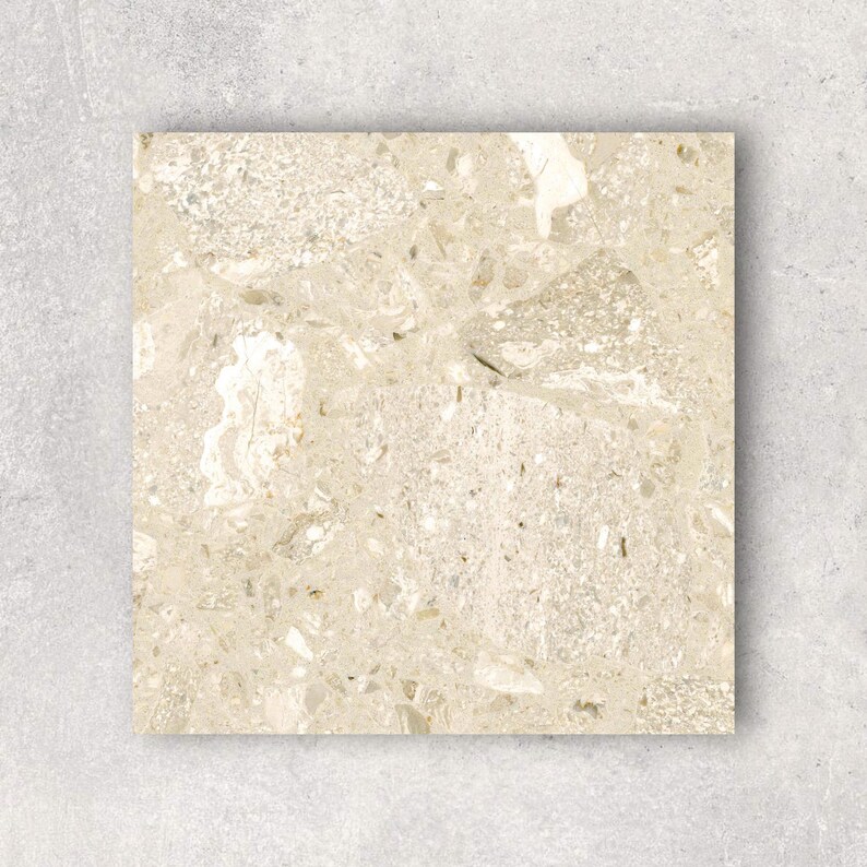 Italian Terrazzo Tiles Perlato Royal resin - Etsy