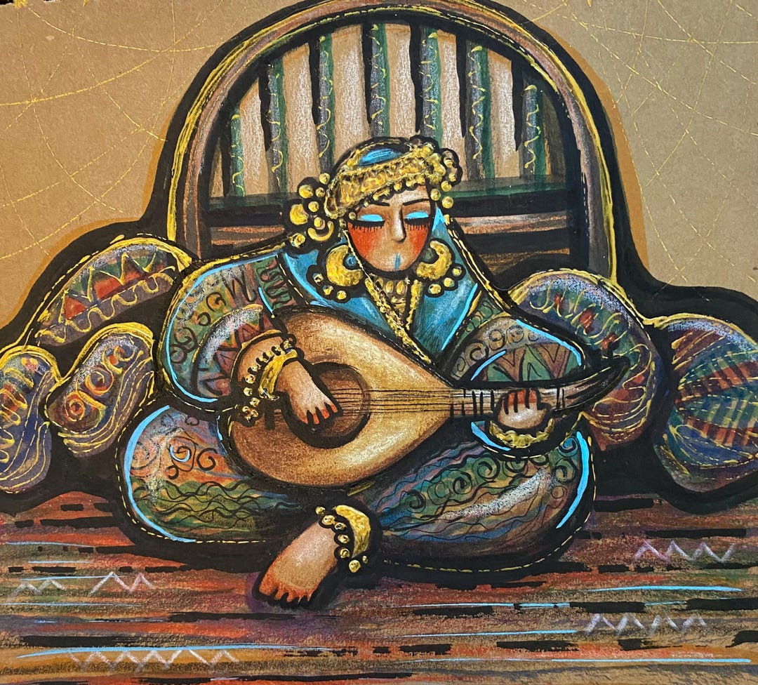 Original Iraqi Art. Cultural and Traditional Features. Capturing ...