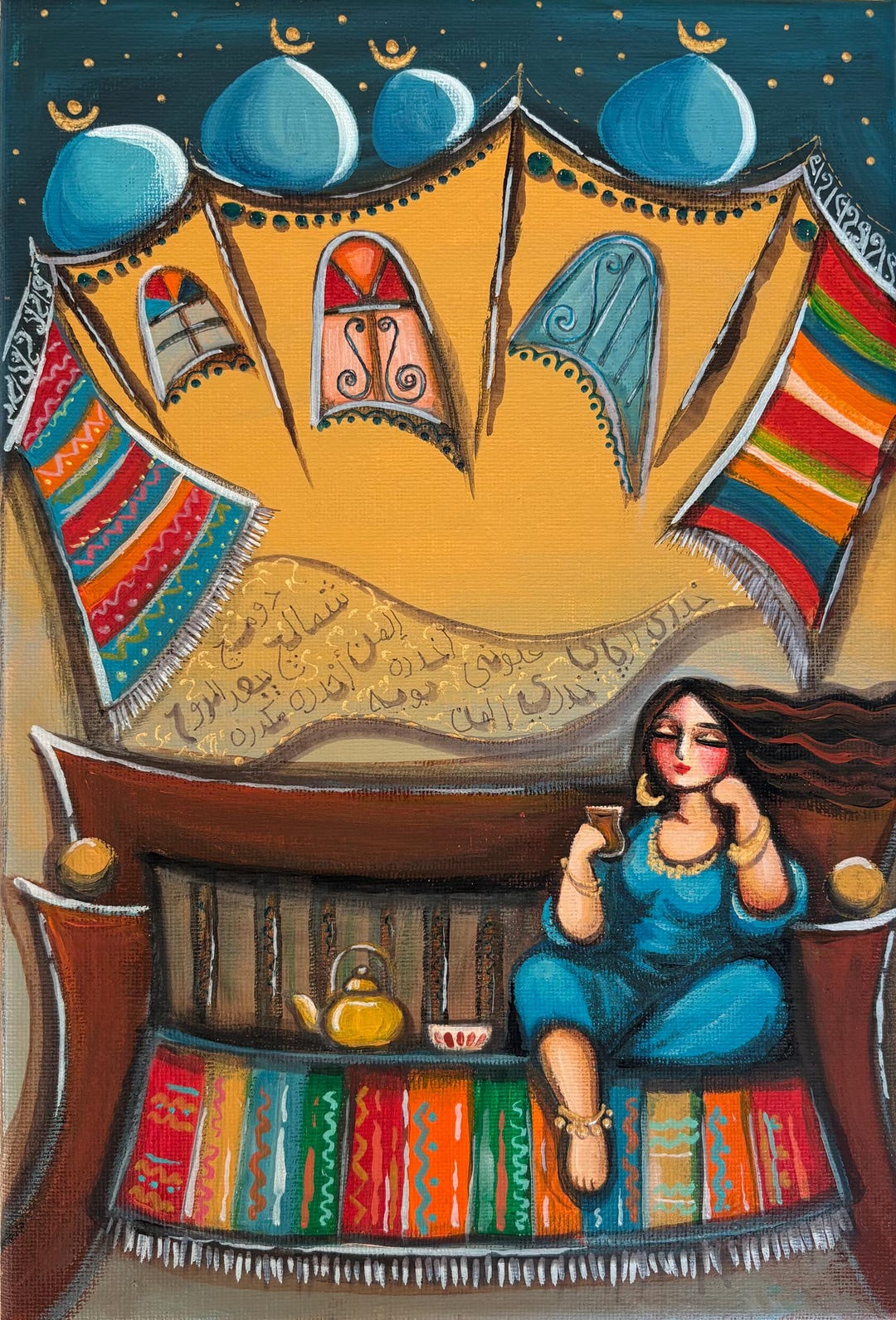 Original Iraqi Art. Traditional and Cultural Features. - Etsy
