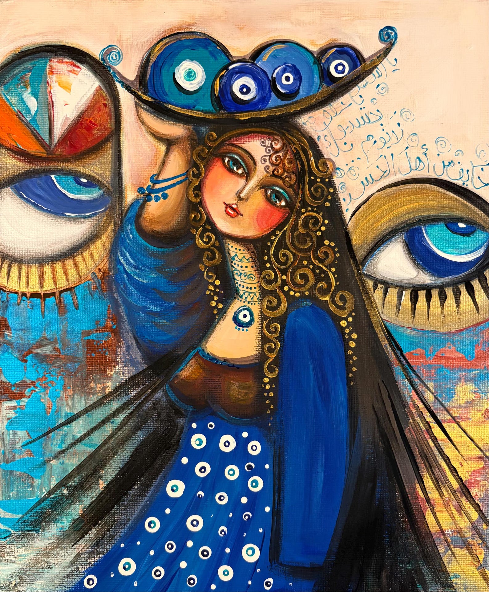 Iraqi Folklore. Traditional Features. Arabian Art. - Etsy