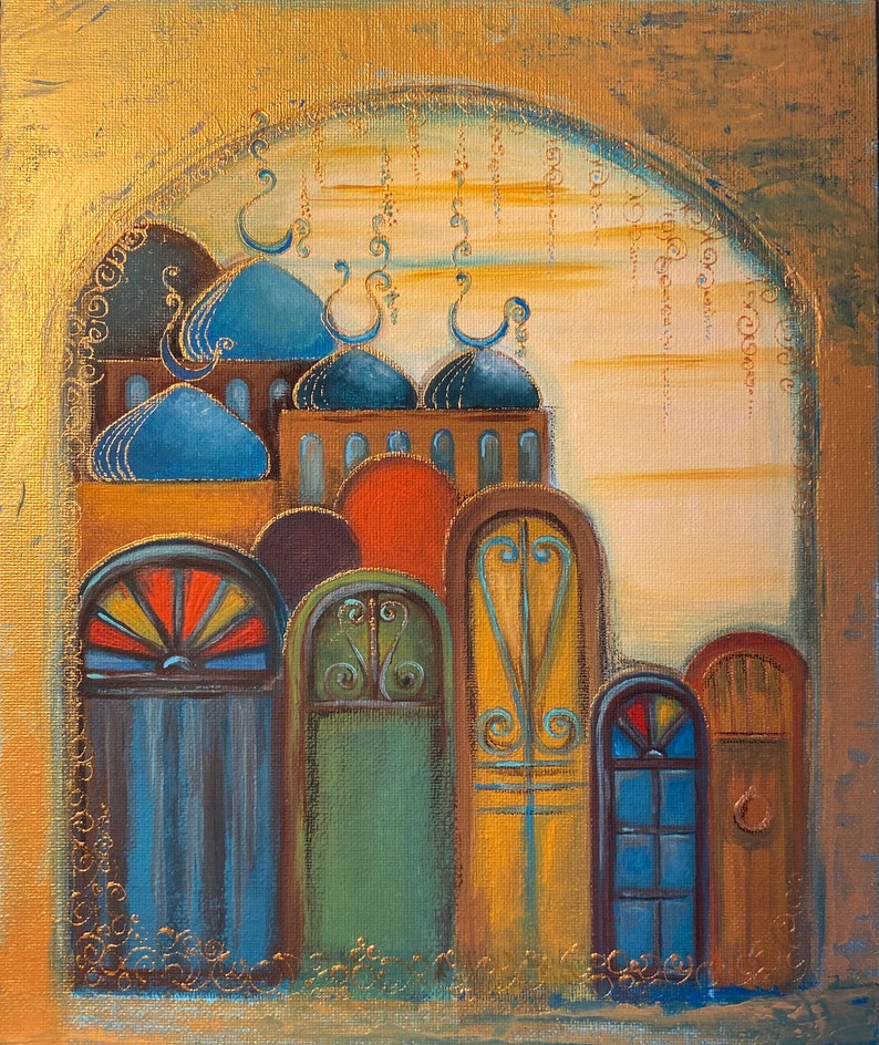 Traditional Iraqi and Arabian Wall Art/ Original Acrylic on - Etsy