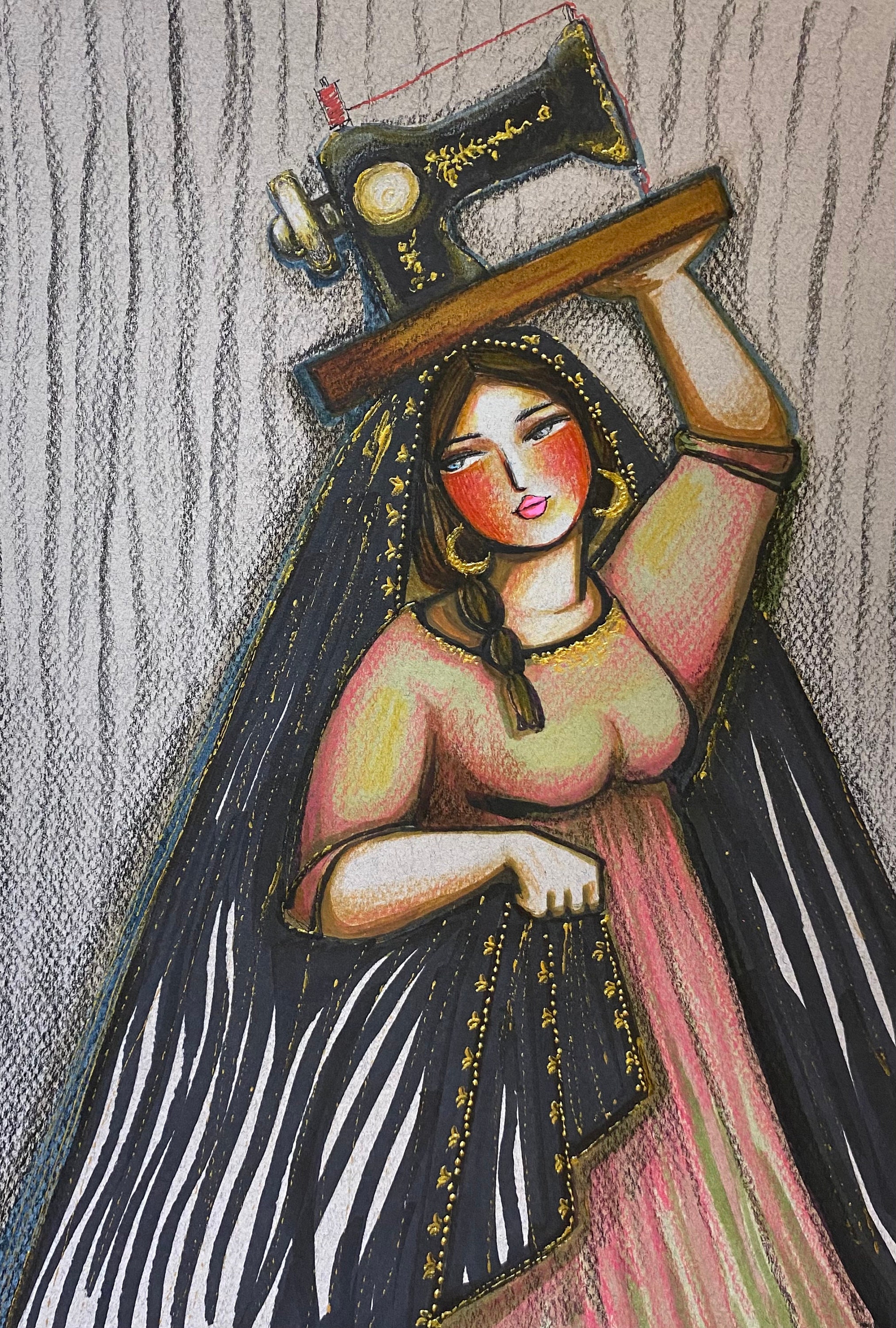 Two Original Pieces of Iraqi Art/ Home Decor/ A4 Iraqi Paintings /21 by ...