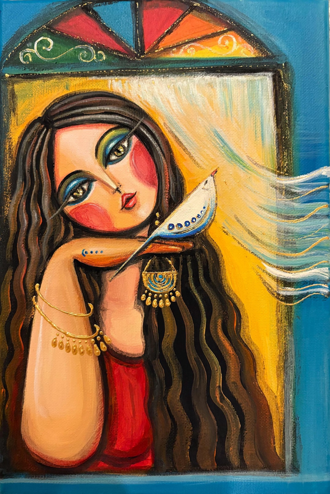 Dreaming. Original Iraqi Art. . Cultural and Traditional Features. - Etsy