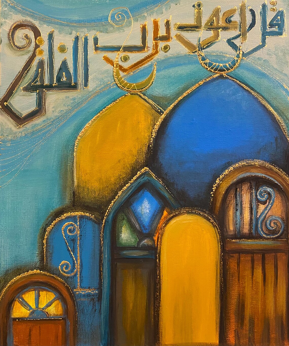 Original Iraqi Art. Mosques and Verses. Quran. Arabian Culture. - Etsy
