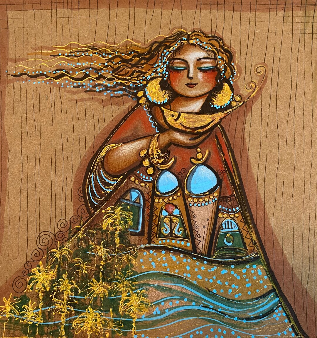 Authentic Iraqi Art. Arabian Traditional and Cultural Paintings ...