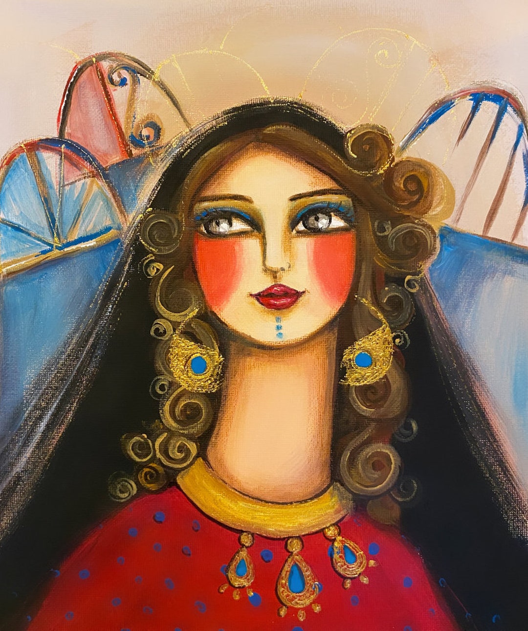 Original Iraqi Art. Acrylic on Canvas Board 25 by 30 Cm. Arabian Art ...