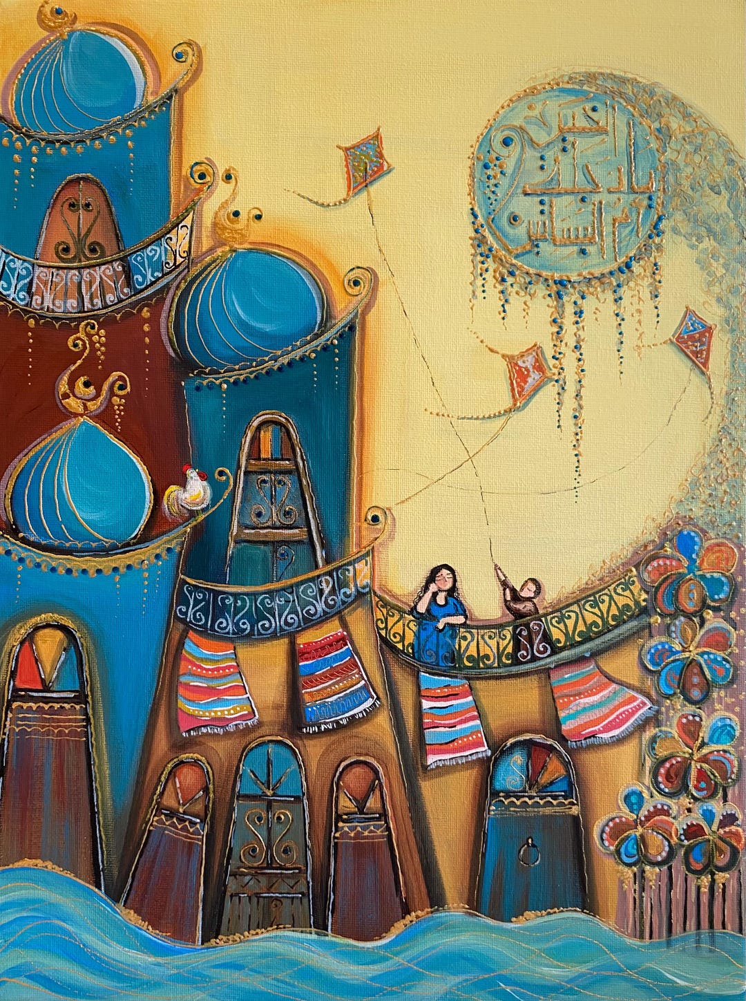 Original Iraqi Art. Tigris. Traditional and Cultural Features. - Etsy