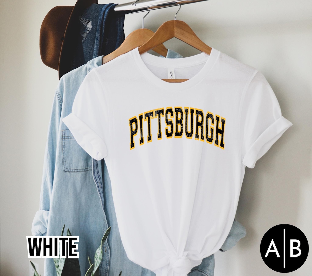 Vintage Pittsburgh Shirt, Pittsburgh Fan Crewneck Shirt, Distressed ...