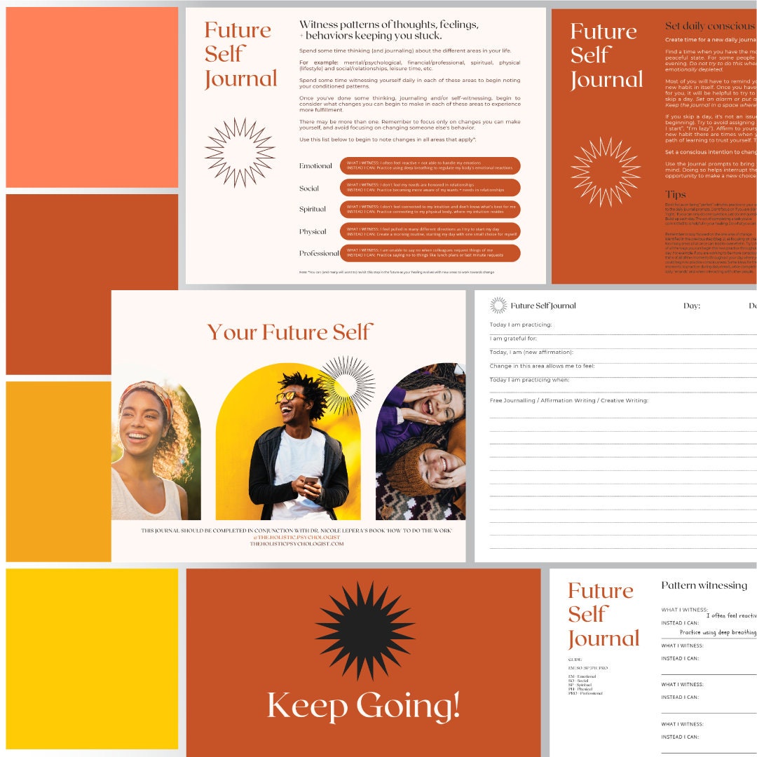 Future Self Journal | Downloadable Print at Home Journal | Guided ...