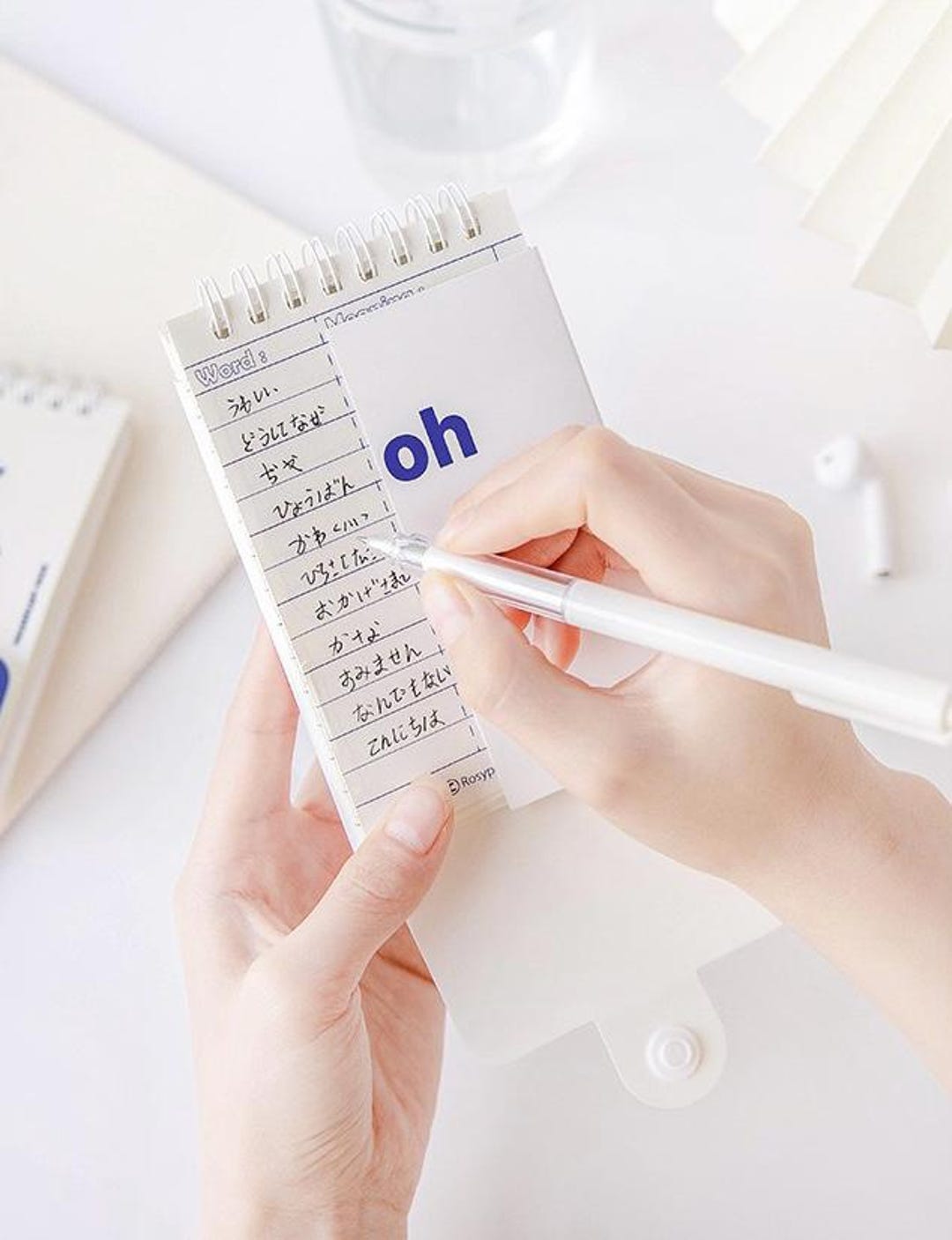 Vocabulary Word Book, Learning New Language Study Cards, Loose Leaf ...