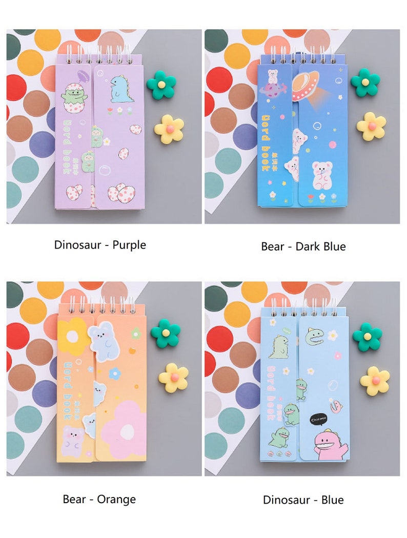 Cute Vocabulary Word Book Learning New Language Study Cards - Etsy