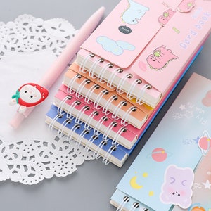 Cute Vocabulary Word Book, Learning New Language Study Cards, Loose ...