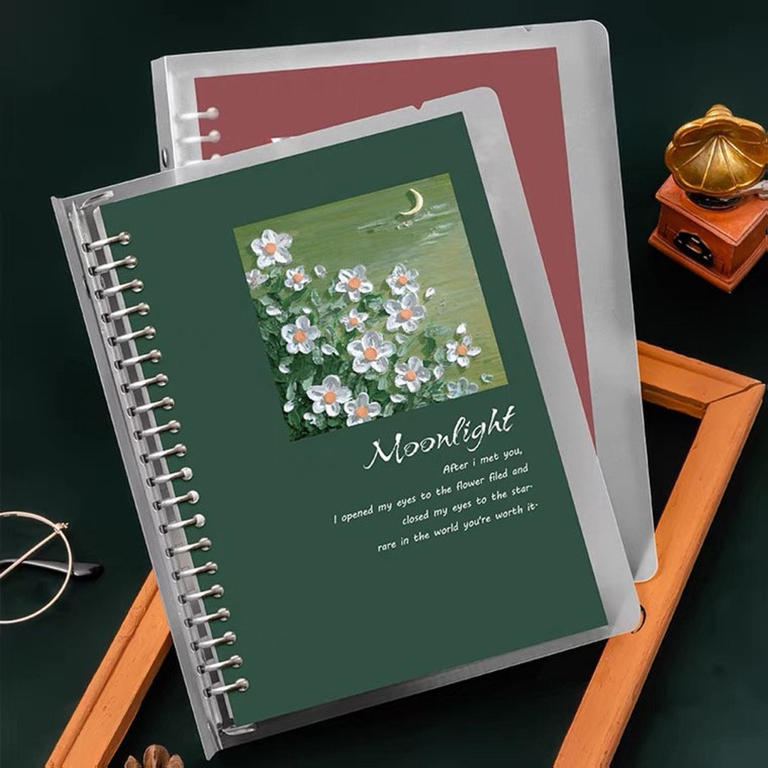 Refillable Notebook A5 B5 Retro Style Loose-leaf Notebook - Etsy