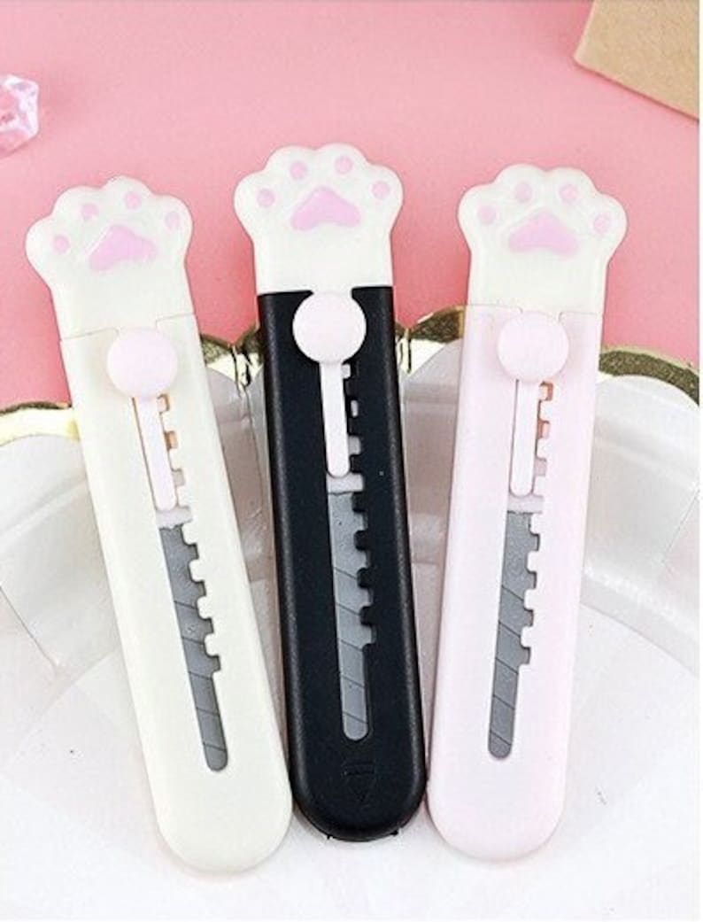 Kawaii Cat Paw Craft Knife - Cute & Sharp Mini Cutter for Scrapbooking ...