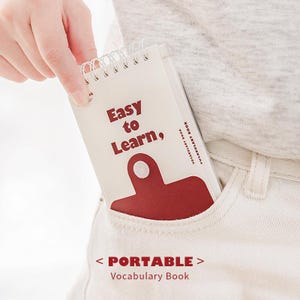 Vocabulary Word Book, Learning New Language Study Cards, Loose Leaf ...