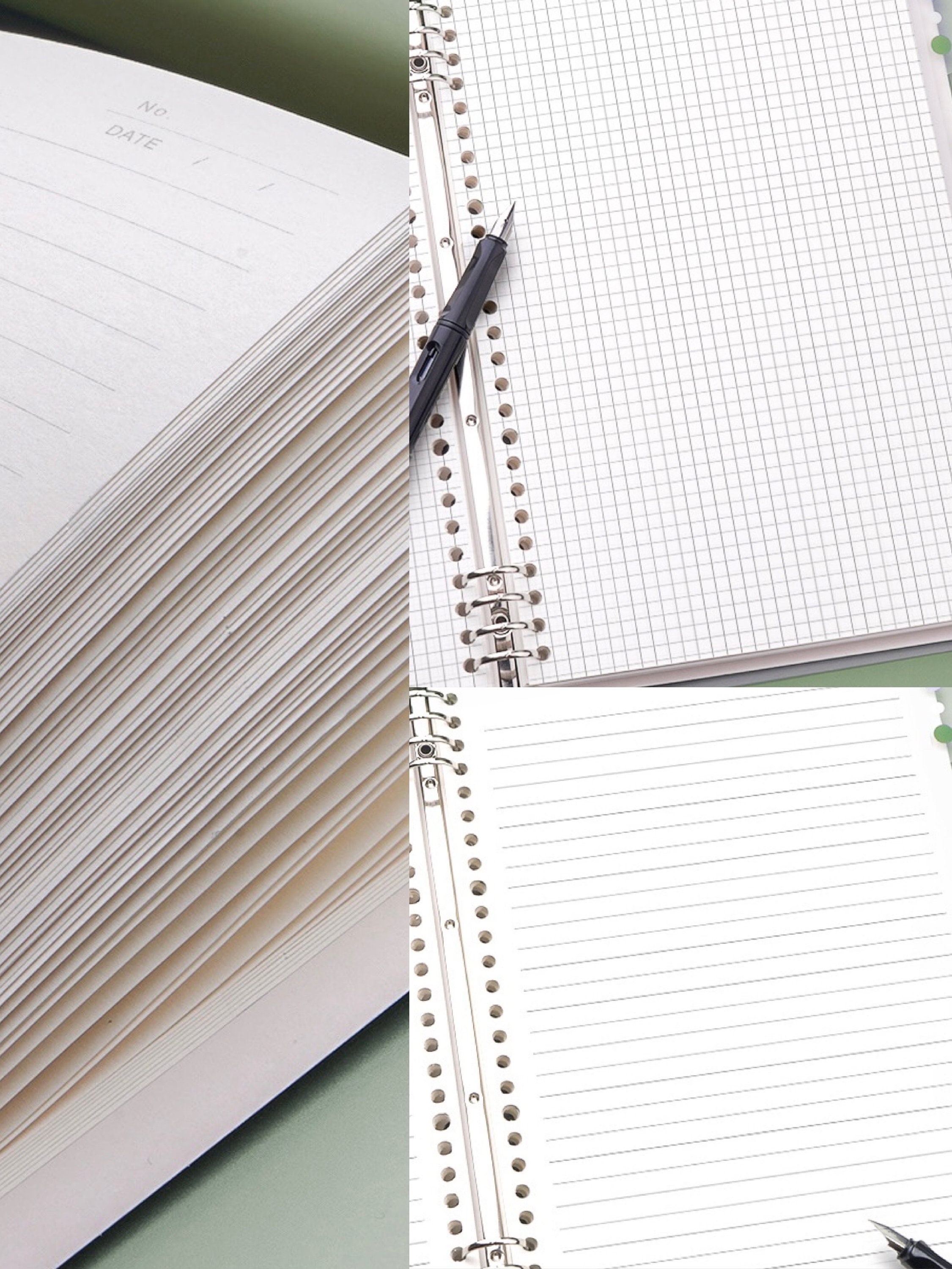 Refillable Notebook B5 Retro Style Loose-leaf Notebook - Etsy