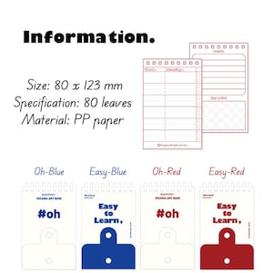 Vocabulary Word Book, Learning New Language Study Cards, Loose Leaf ...