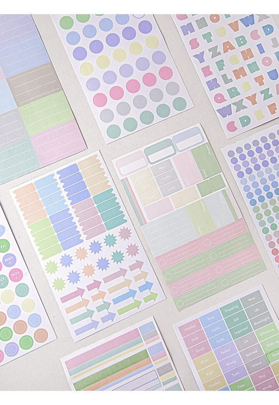 Transparent and Opaque Sticky Collection, Translucent Waterproof Mini ...