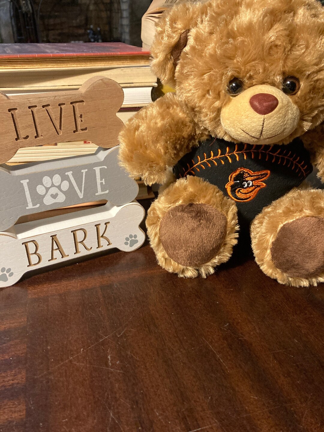 Baltimore Orioles Baseball Team Plush Stuffed 10 Teddy Bear Brown Toy ...