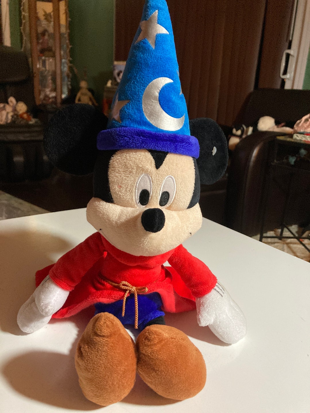 Just Play Disney Wizard Mickey Mouse 18” Tall Plush Stuffed Animal Red ...