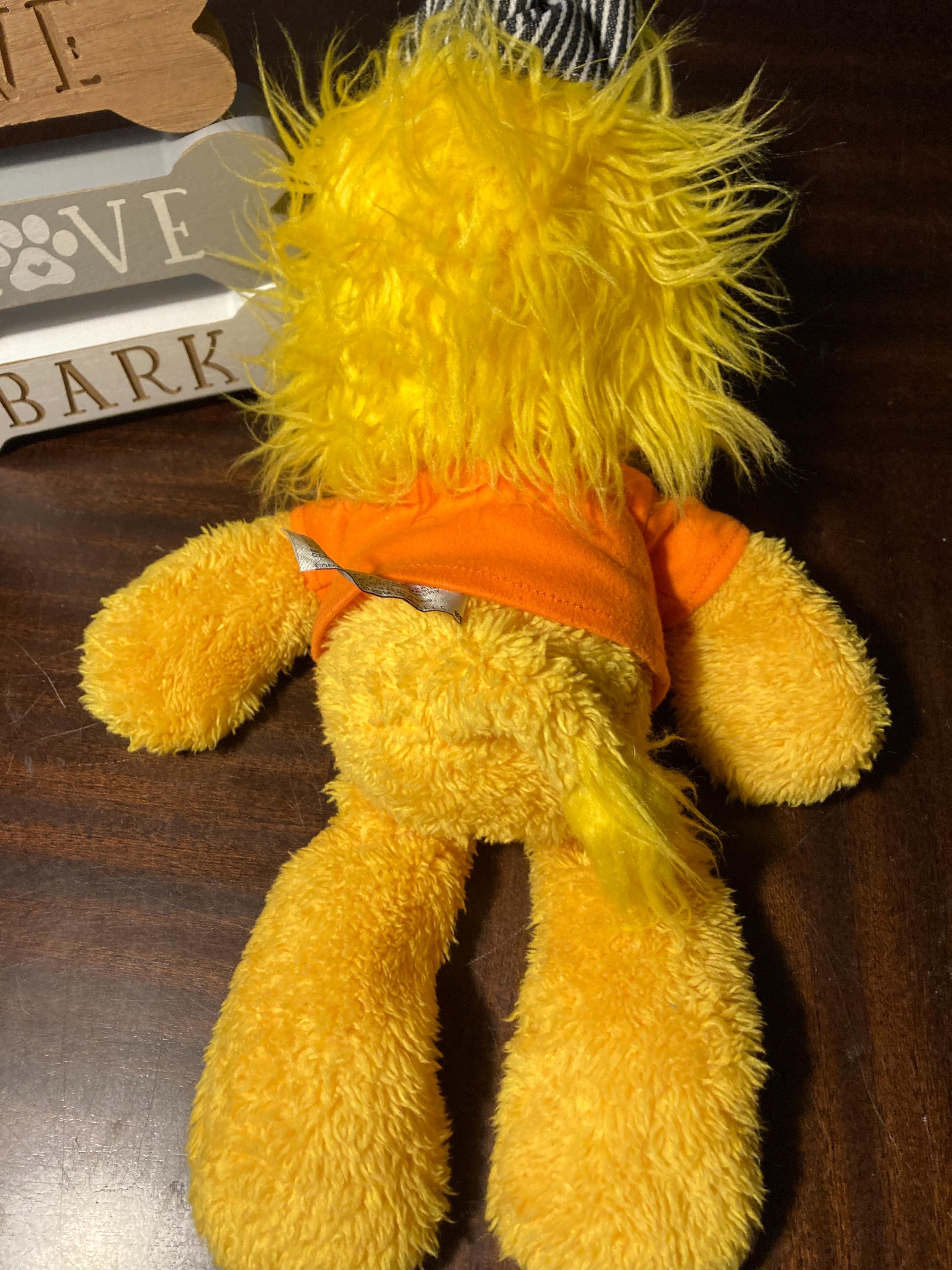 Gund 16” Lionel Train Lion Engineer Plush Toy Animal Yellow Stuffed ...