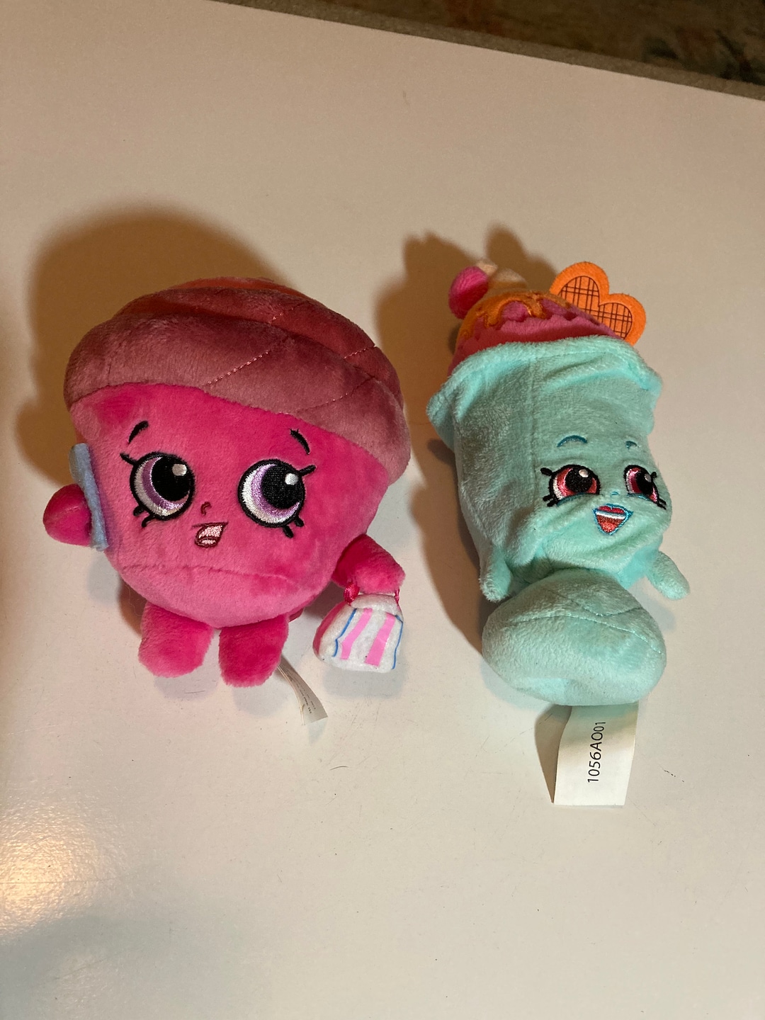 Shopkins Ice Cream Sundae Plush Stuffed Toy 7.5” and 5” Cupcake Set of ...