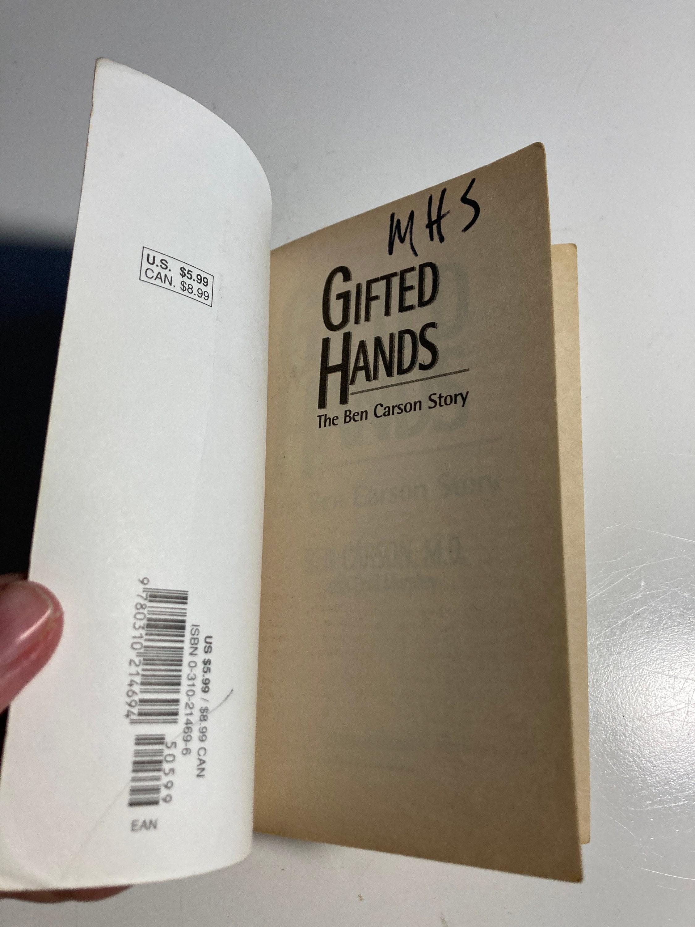Ben Carson Gifted Hands Book