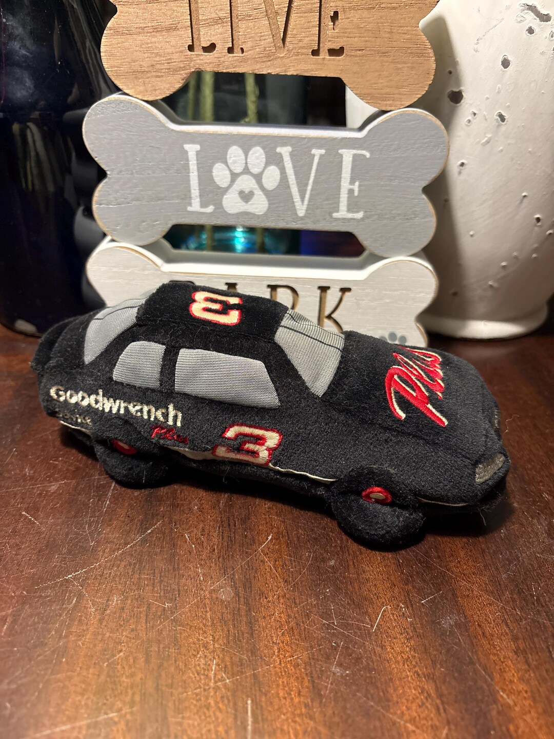 Dale Earnhardt Senior Goodwrench 7” Beanie Car Black Red Race Car ...