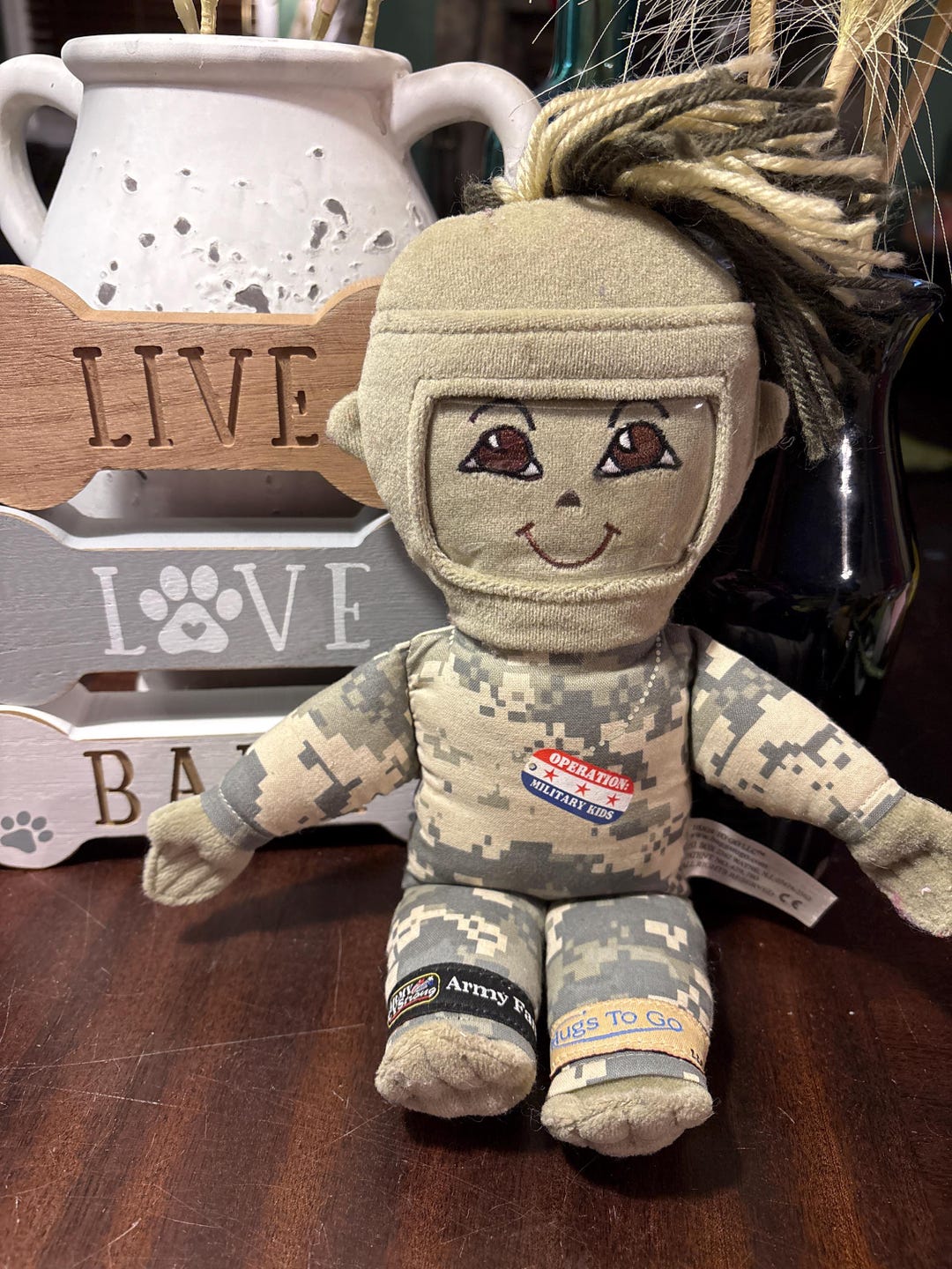 Hugs to Do Operation Military Kids 11” Plush Doll Stuffed Lovey Hold a ...