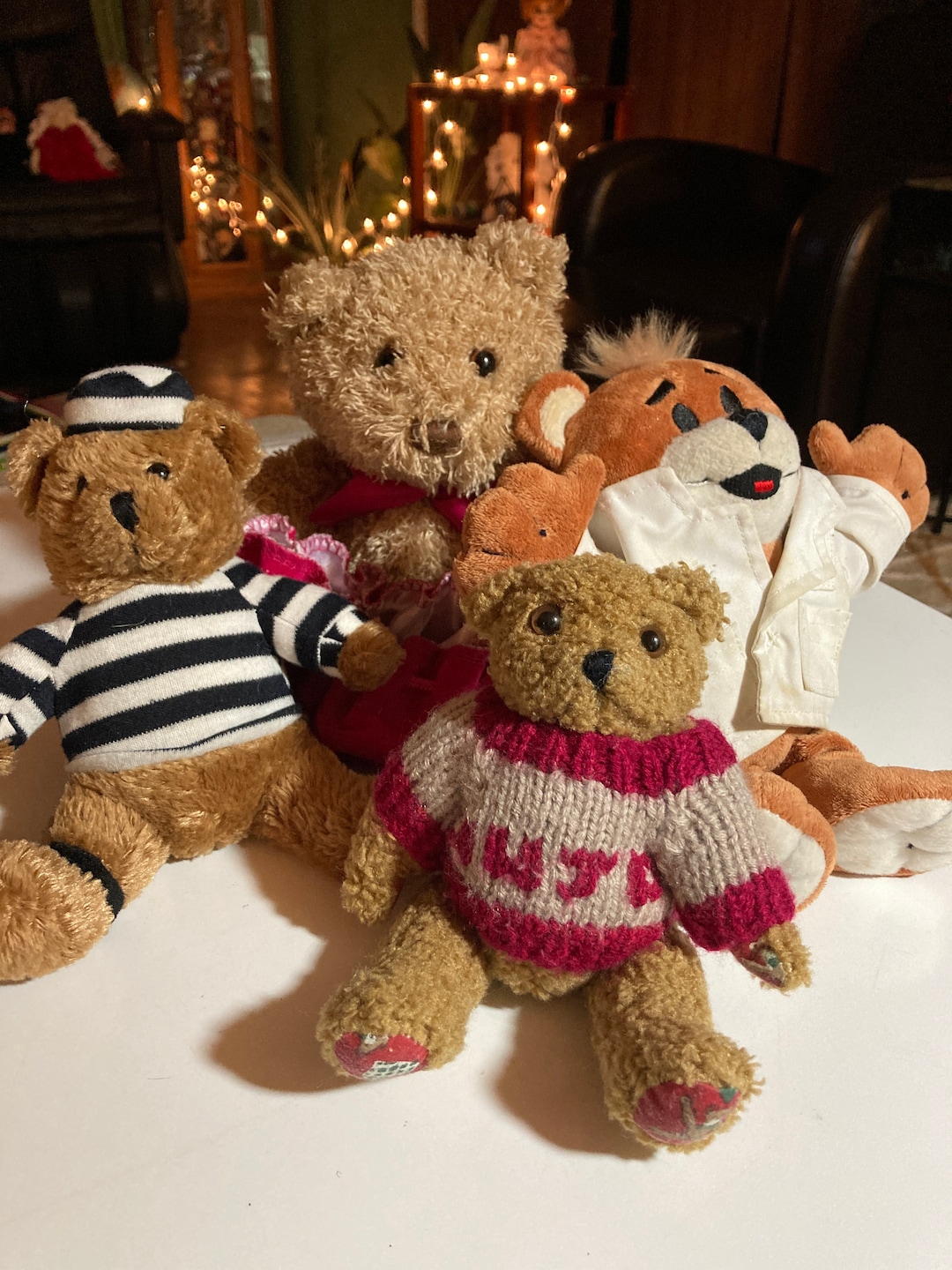 Bear Bunch Lot of 4 Teddy Bears Prisoner Bear Doctor Bear WWJD Bear ...