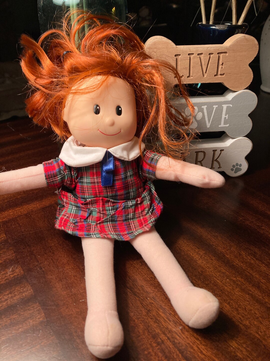 MBB Baby Doll 11 Tall Cloth Doll With Vinyl Head Red Hair - Etsy