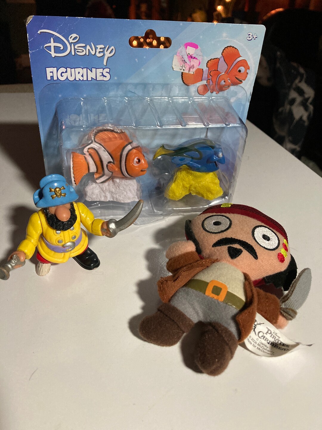 Disney Figurines Pack Nemo Dory Mcdonald’s Jack Sparrow Plush 5” Doll ...