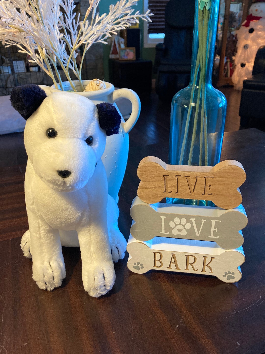 Dakin Plush Stuffed RCA Dog 11” White Black Puppy Dog Toy Dog Vintage ...