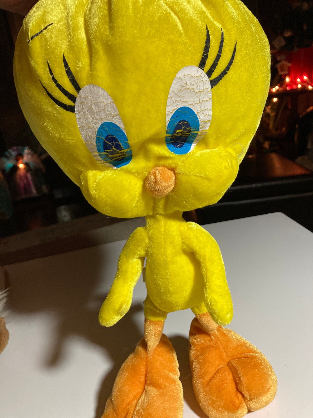 Six Flags Looney Tunes Vintage Tweety Bird 16 Floppy Plush Stuffed ...