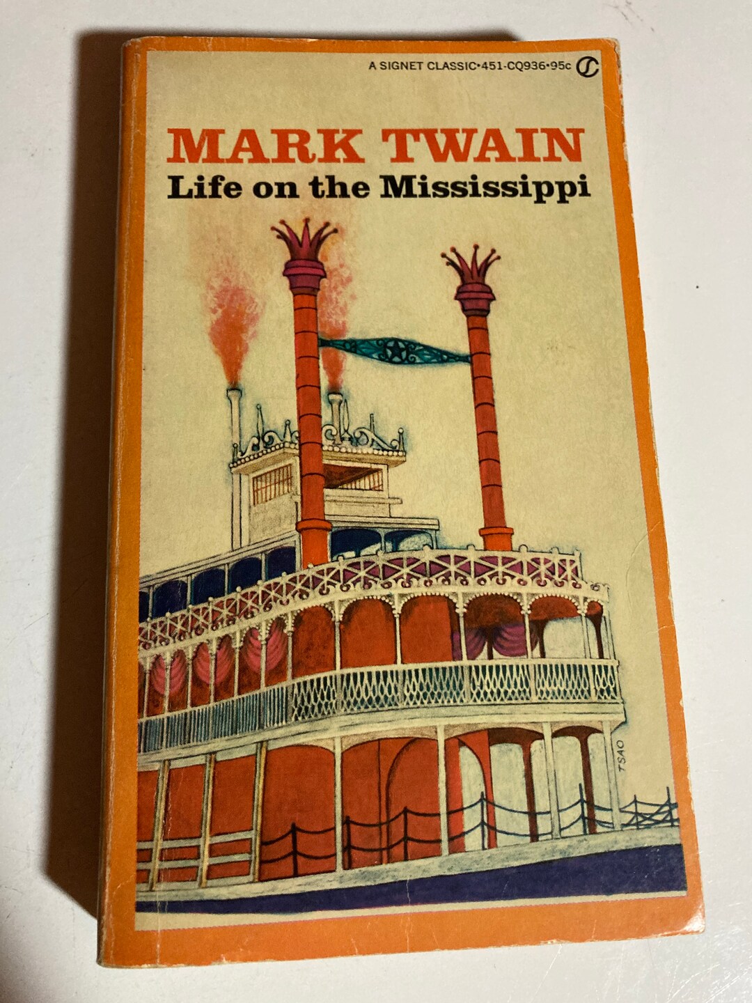 Mark Twain Life on the Mississippi Vintage Paperback Book Print Year ...