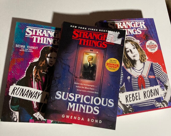 Stranger Things lot of 3 books Rebel Robin hardback with dust jacket ...