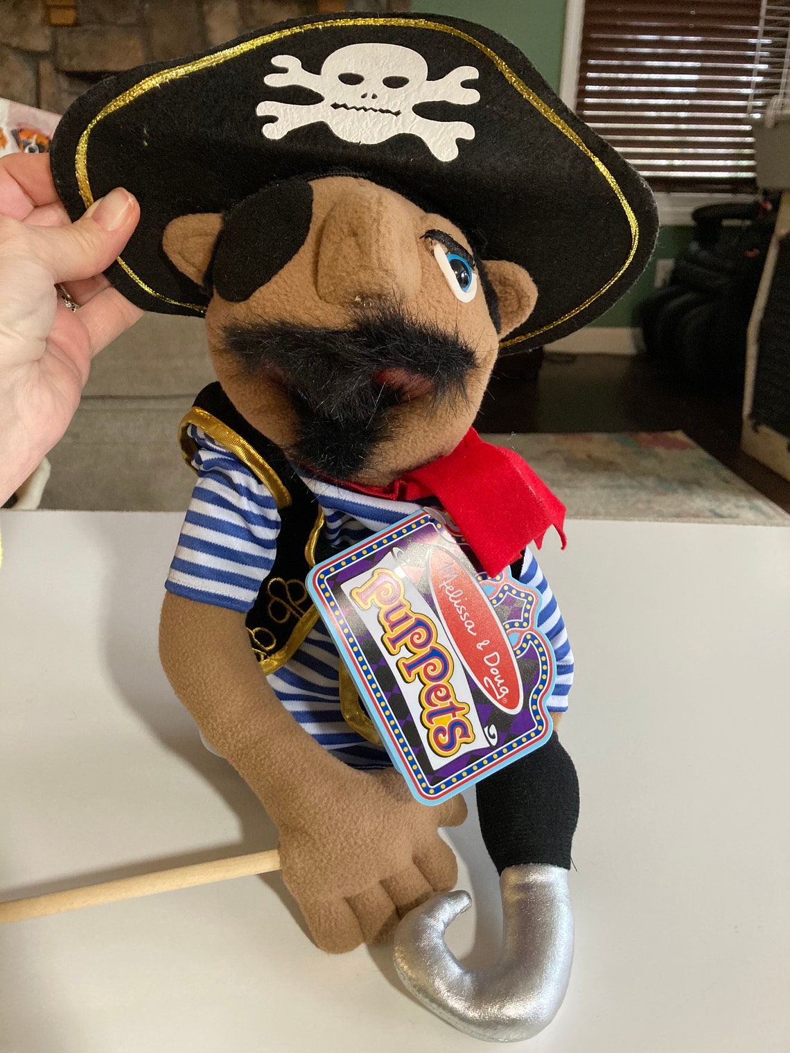 Melissa & Doug Puppets Pirate Barnacle Bart Hand Puppet | Etsy