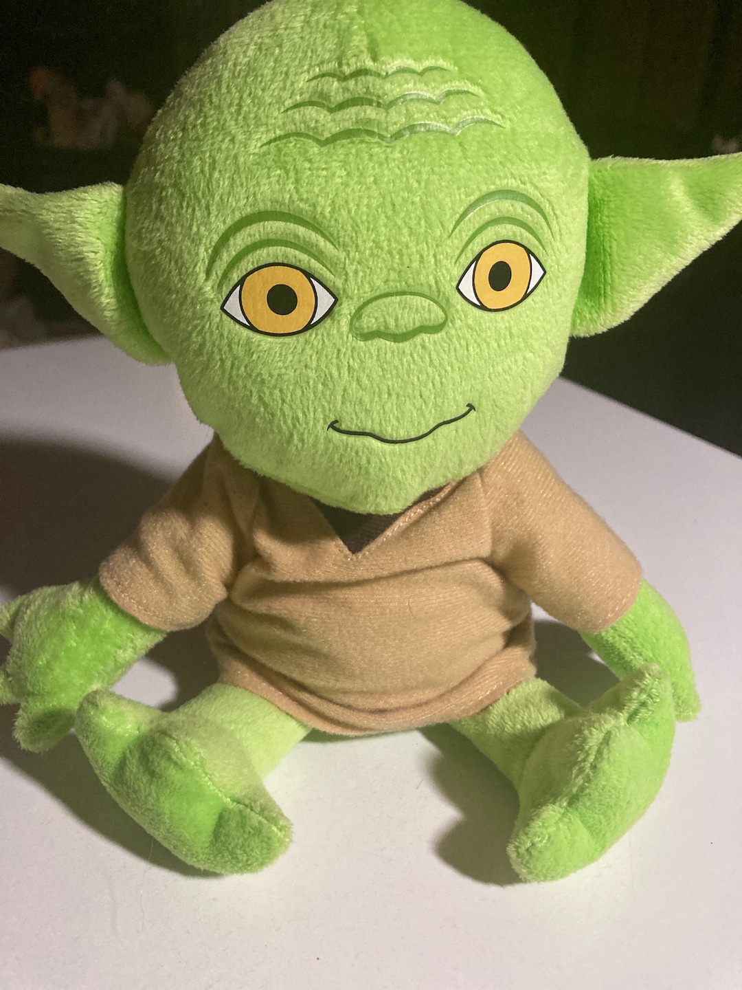 Star Wars Plush Stuffed Yoda Doll by Galerie 9 Bright Green Toy Doll No Plastic Parts Young ...