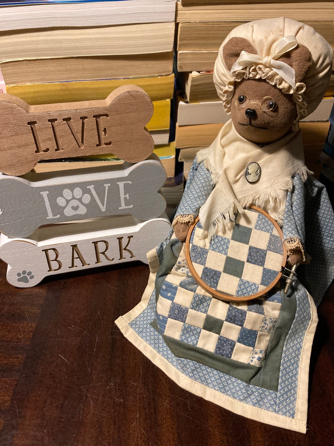 Peggy Reeves Vintage 1986 RARE Home Decor Plush Grandma Teddy Bear or ...