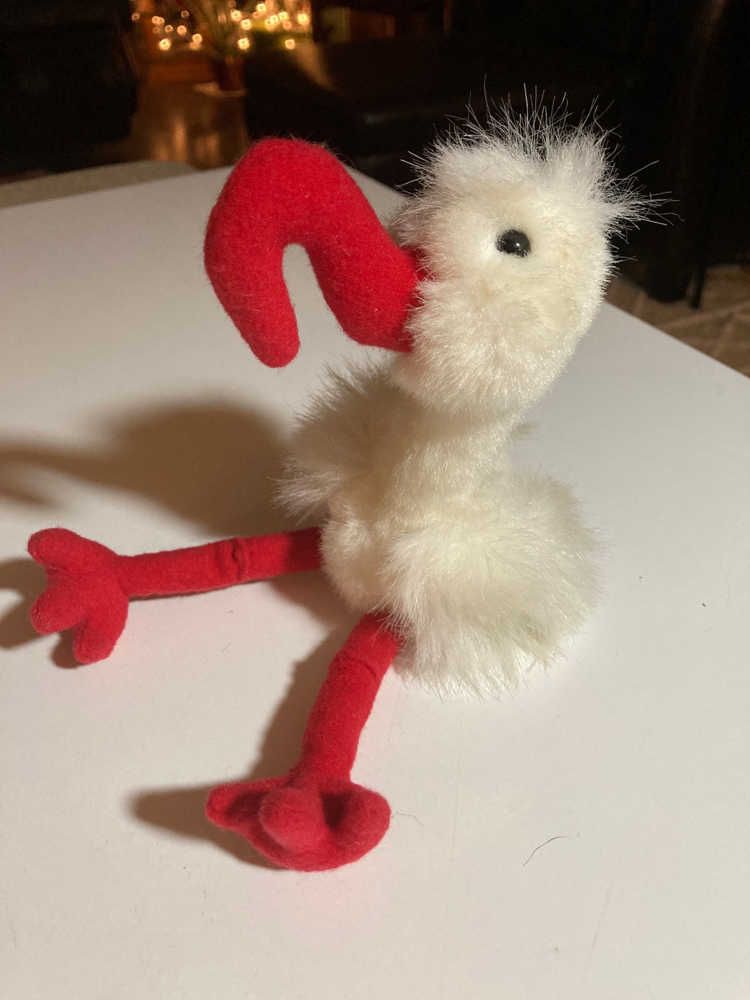 Stork Rare Vintage Plush Stuffed Little Stork Animal Bird 8” Toy Animal ...