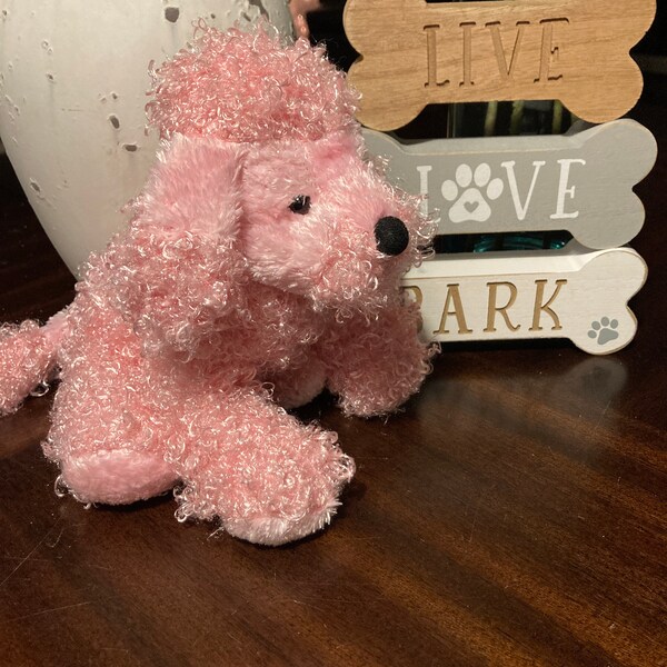 Stuffed Pink Poodle - Etsy