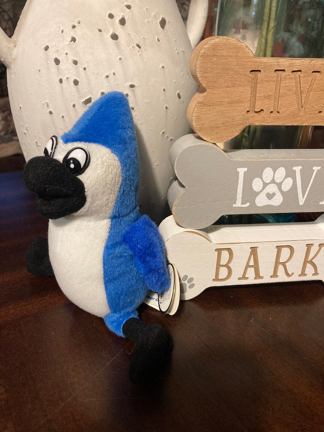 Curto Toy Custom Plush Toys 8” Blue Bird Blue Jay Tabor Grad Blue White ...