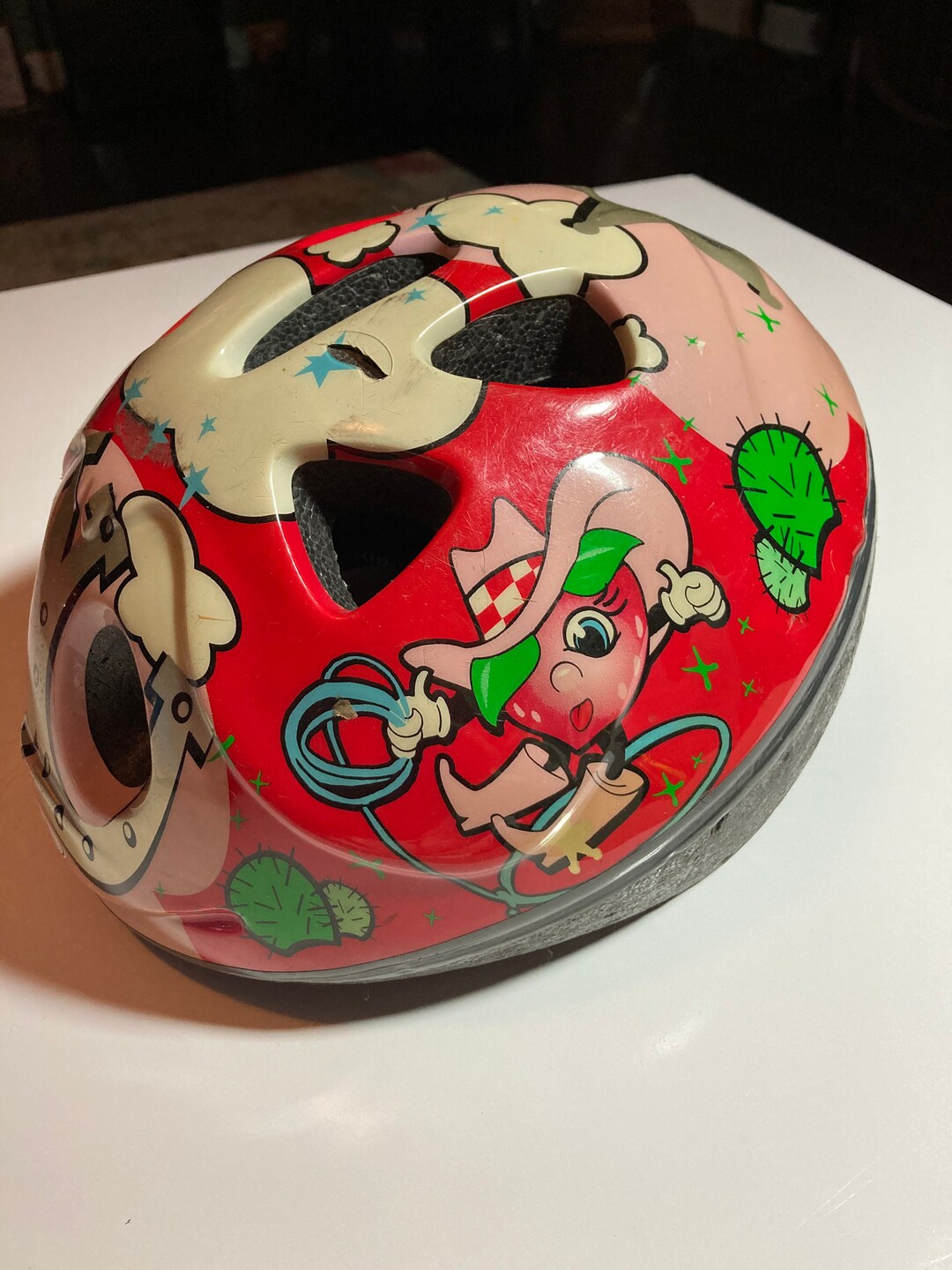 Bike Helmet Toddler Bicycle Helmet Lil Strawberry Sheriff Red Bike ...