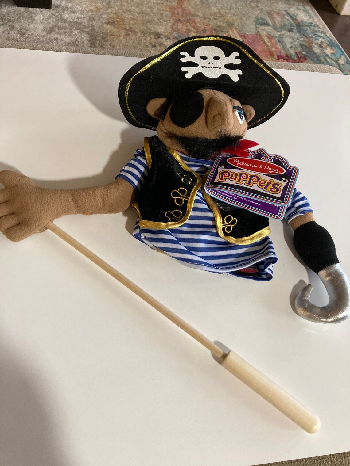 Melissa & Doug Puppets Pirate Barnacle Bart Hand Puppet | Etsy