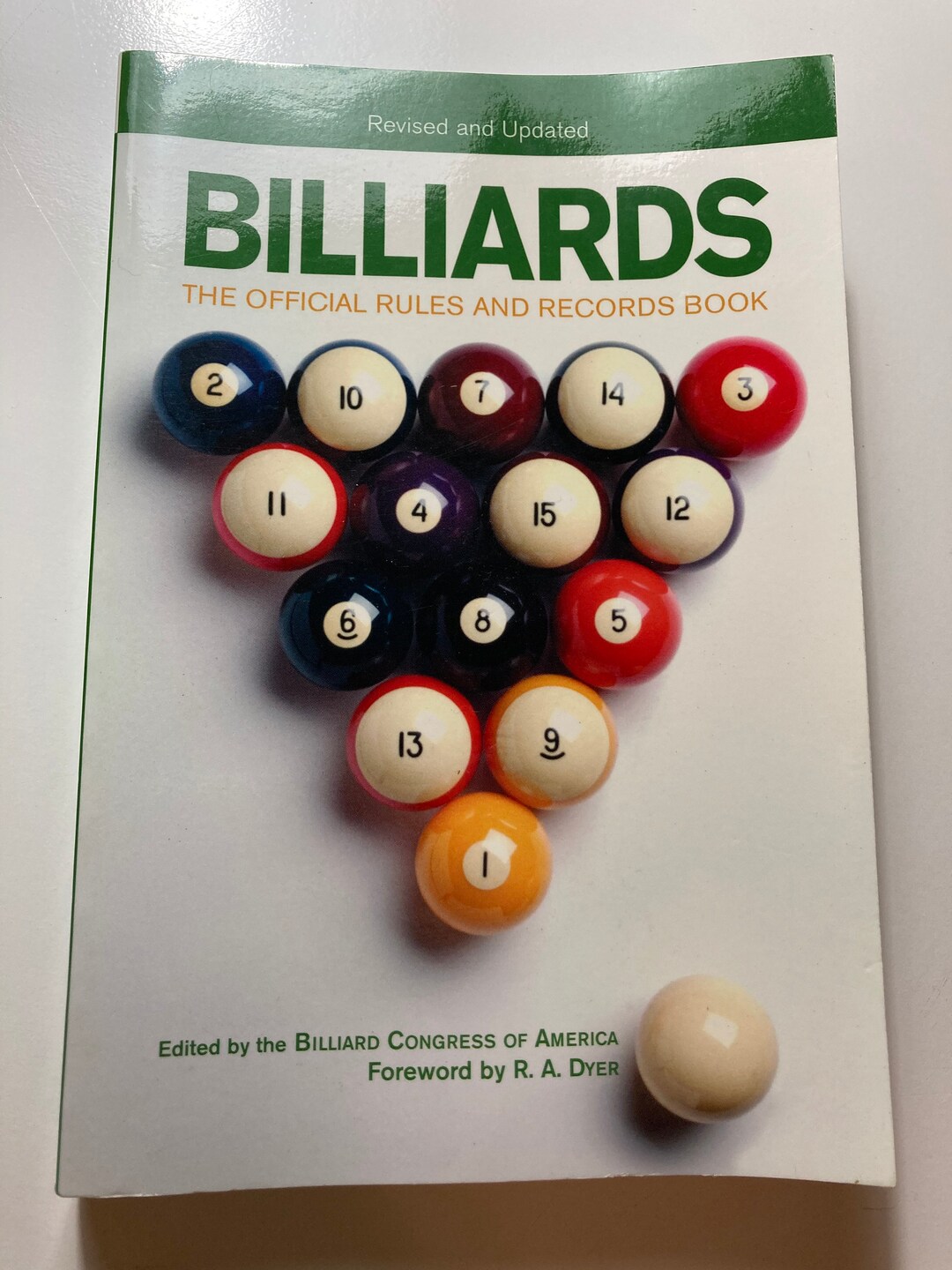 Billiards the Official Rules and Records Book Oversized Paperback 2005 ...