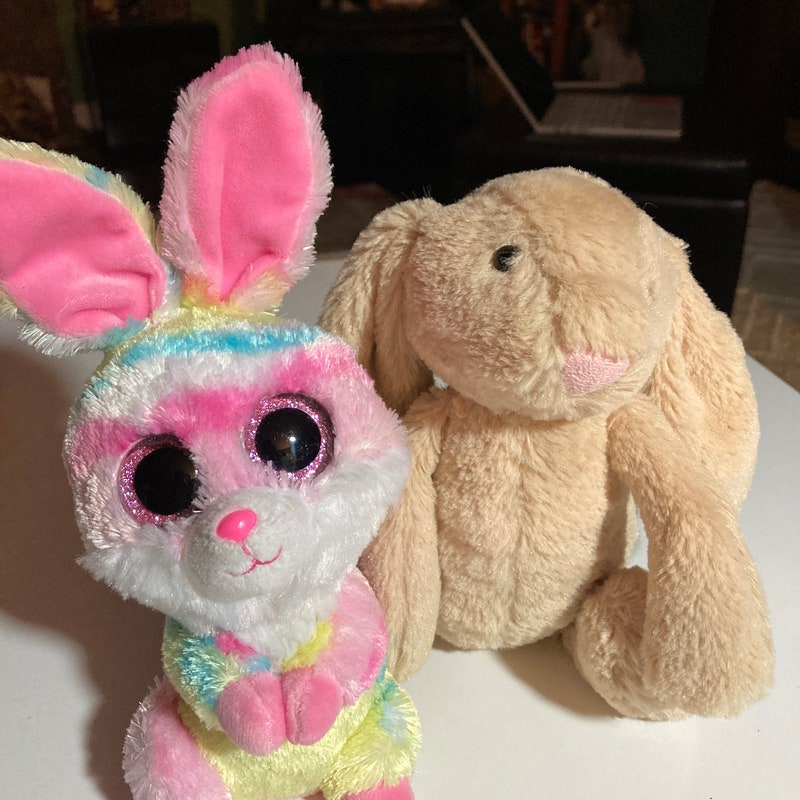 Stuffed Toy Rabbit With Big Eyes - Etsy