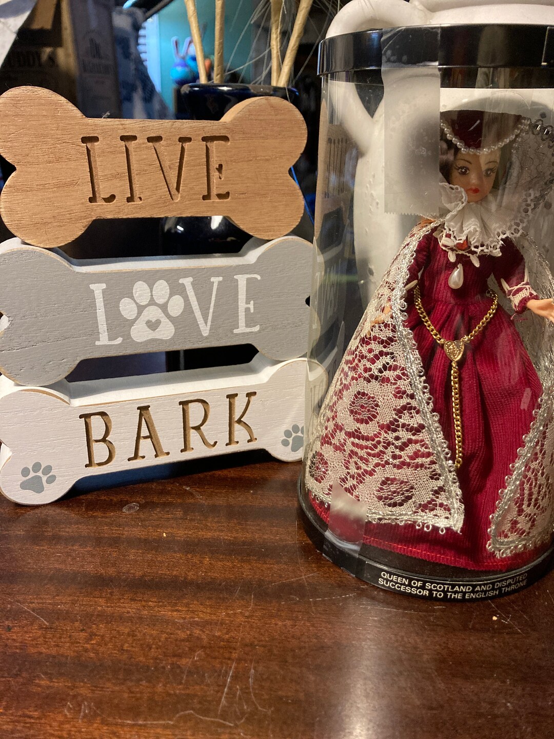 Vintage 7 Plastic in Her Case Doll RARE Mary Queen of Scots 1542-1587 ...