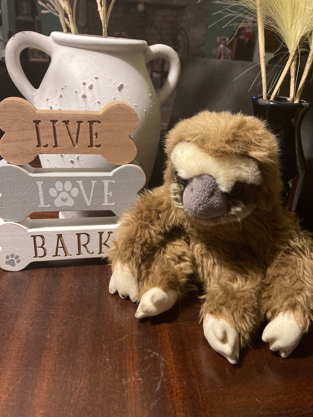 Save Our Space 11” Plush Sloth Stuffed Toy Animal Realistic Wild Animal ...