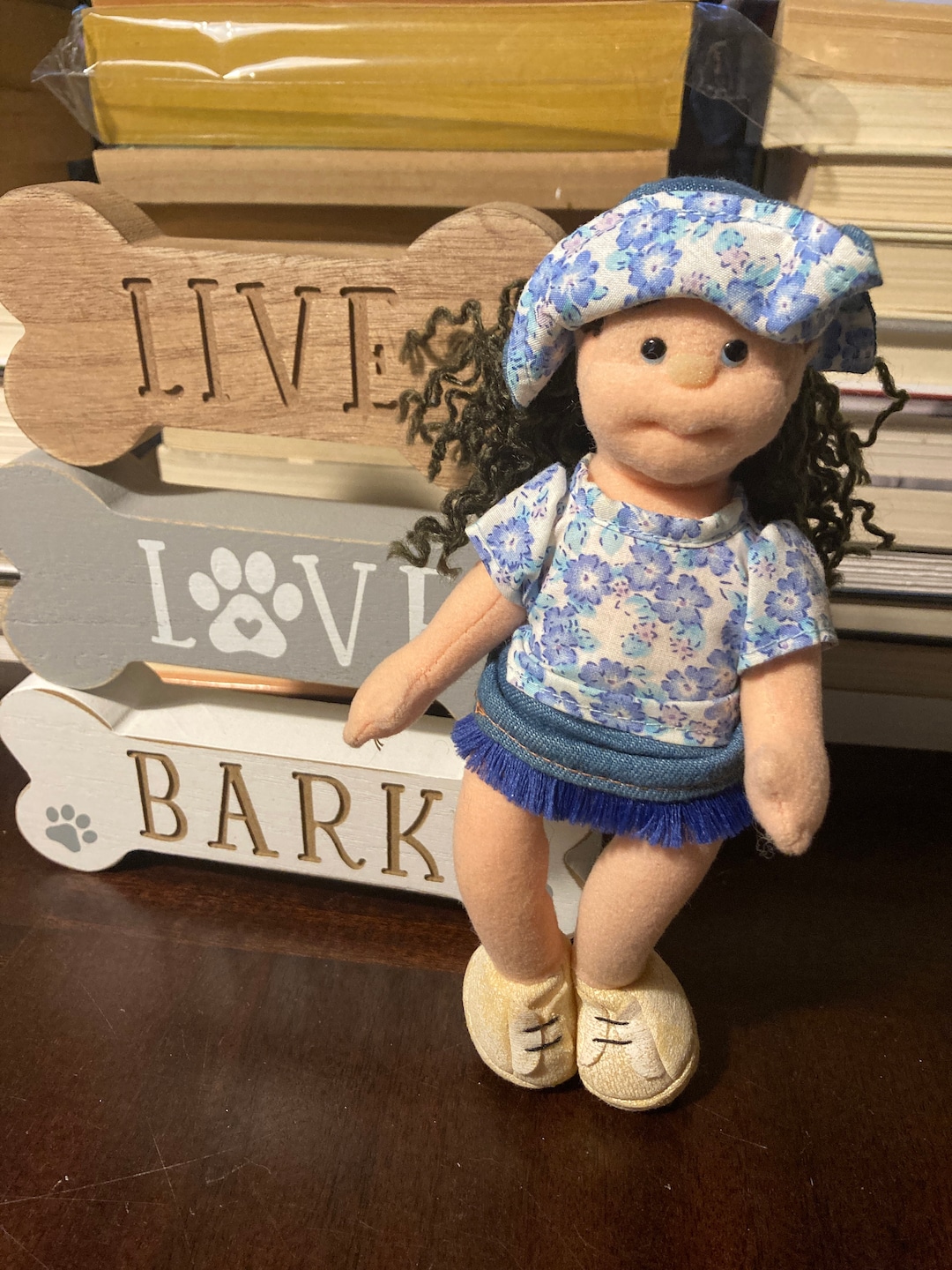 Ty Teenie Beanie Boppers 8 Baby Doll Cloth Posable Dark Brown Black ...